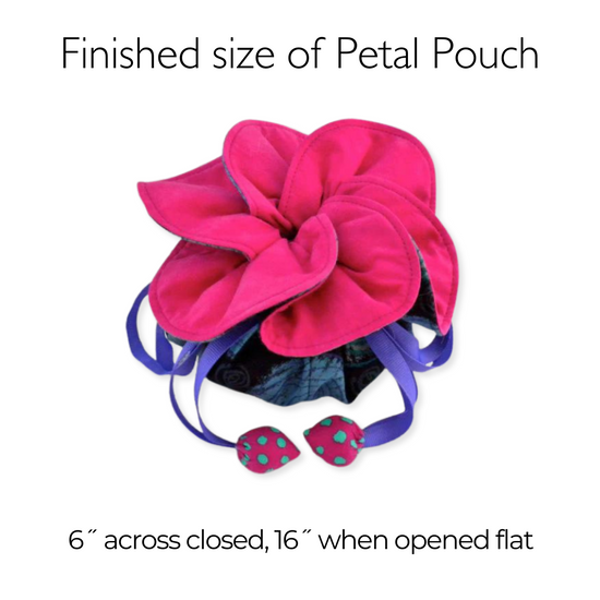 DIY Fabric Flower Pouch Tutorial - PDF Sewing Pattern – La Todera