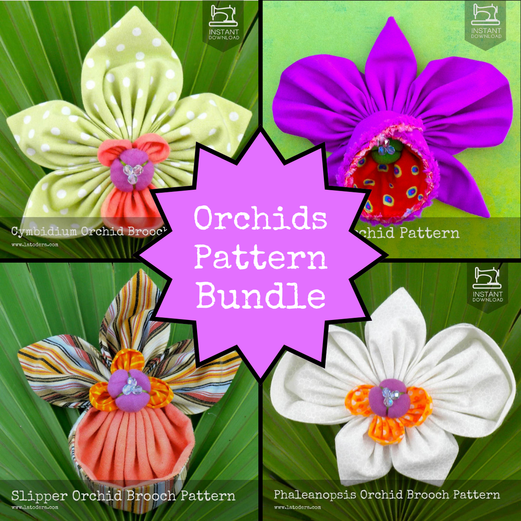Fabric Flower PDF Patterns – La Todera