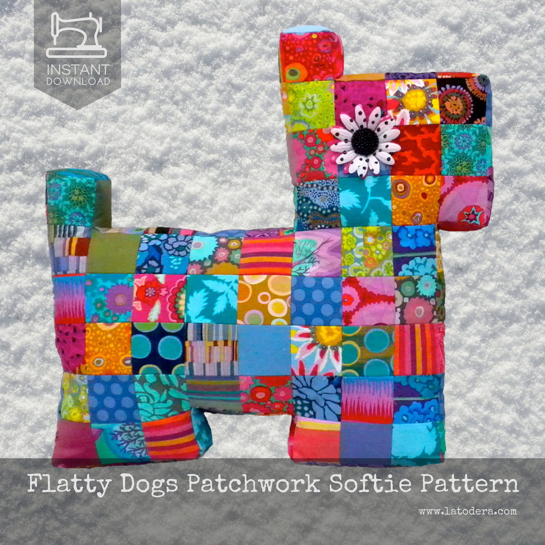 DIY Patchwork Dog Pillows Tutorial - PDF Sewing Pattern – La Todera