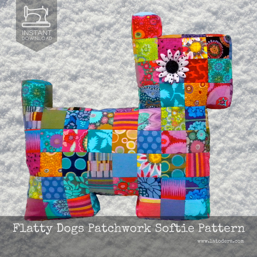 DIY Patchwork Dog Pillows Tutorial - PDF Sewing Pattern – La Todera