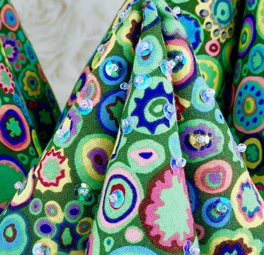 DIY Fabric Puffy Tabletop Christmas Trees Tutorial - PDF Sewing Patter ...